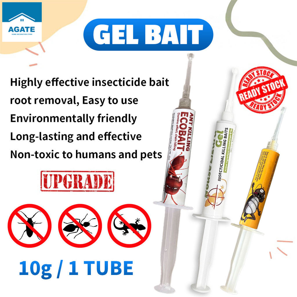 Eco Friendly Gel Ant Bait Semut Lipas Ubat 10g Cockroach&Lizard Bait Needle Tube Design 蚂蚁胶饵 ...