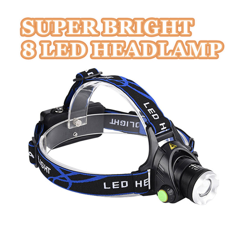 Adjustable LED Headlamp High Power 800lumens Zoomable Hunting Camping ...
