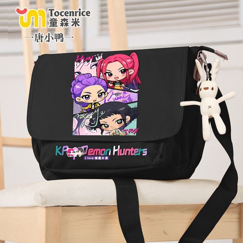 KPop Demon Hunters Korean Wave Shoulder Bag Crossbody Bag Canvas Bag ...