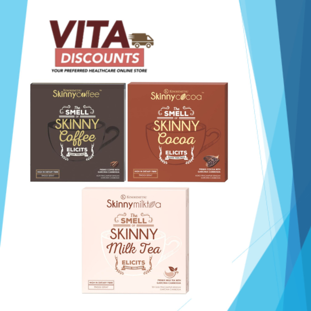 KINOHIMITSU SKINNY COFFEE / COCOA POWDER / MILK TEA 20G 14S EXP03/2026 ...