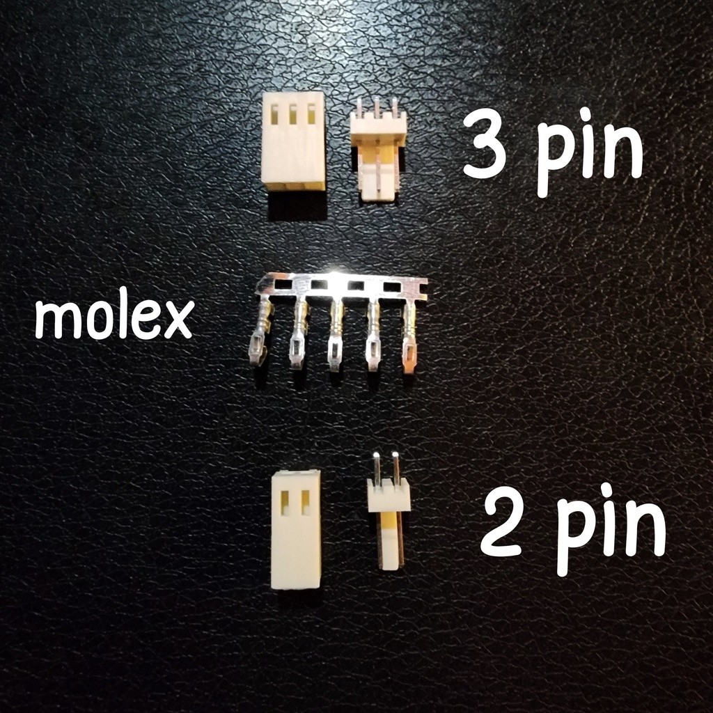 (EP) 1 SET Connector MOLEX 2510 molek Connector 2 PIN AND 3 PIN ...