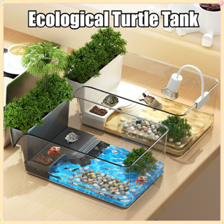 Turtle Tank 360° Aquarium Tank Tank Kit PET Transparent Turtle Tank ...