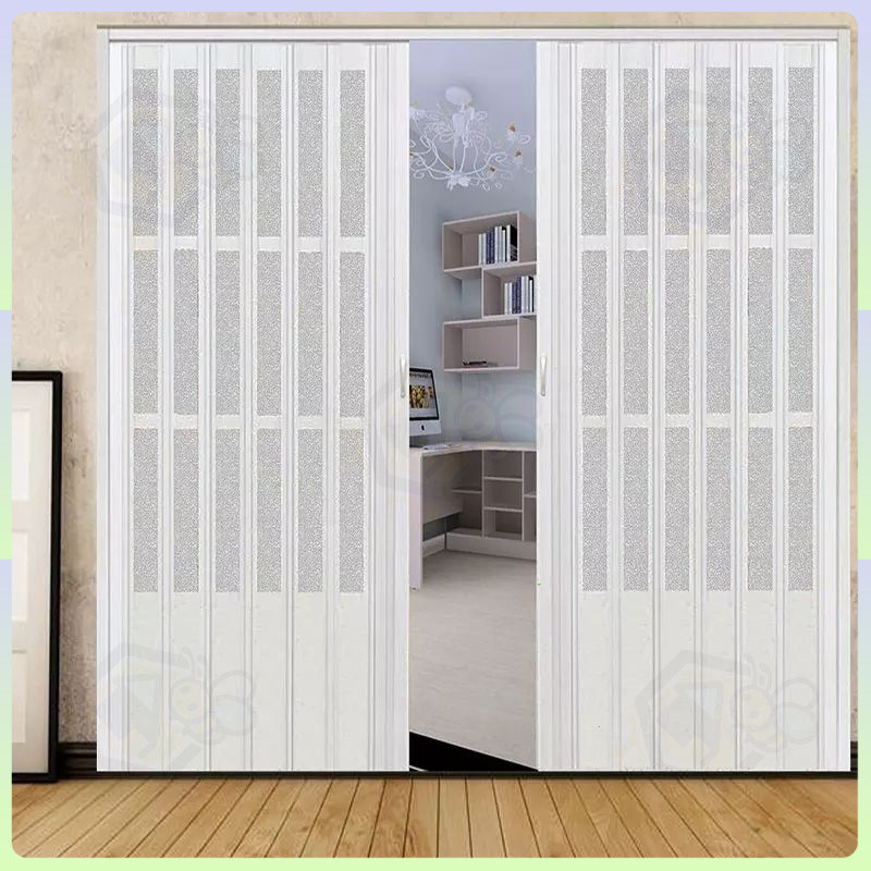PVC free installation folding door free perforation kitchen living room ...