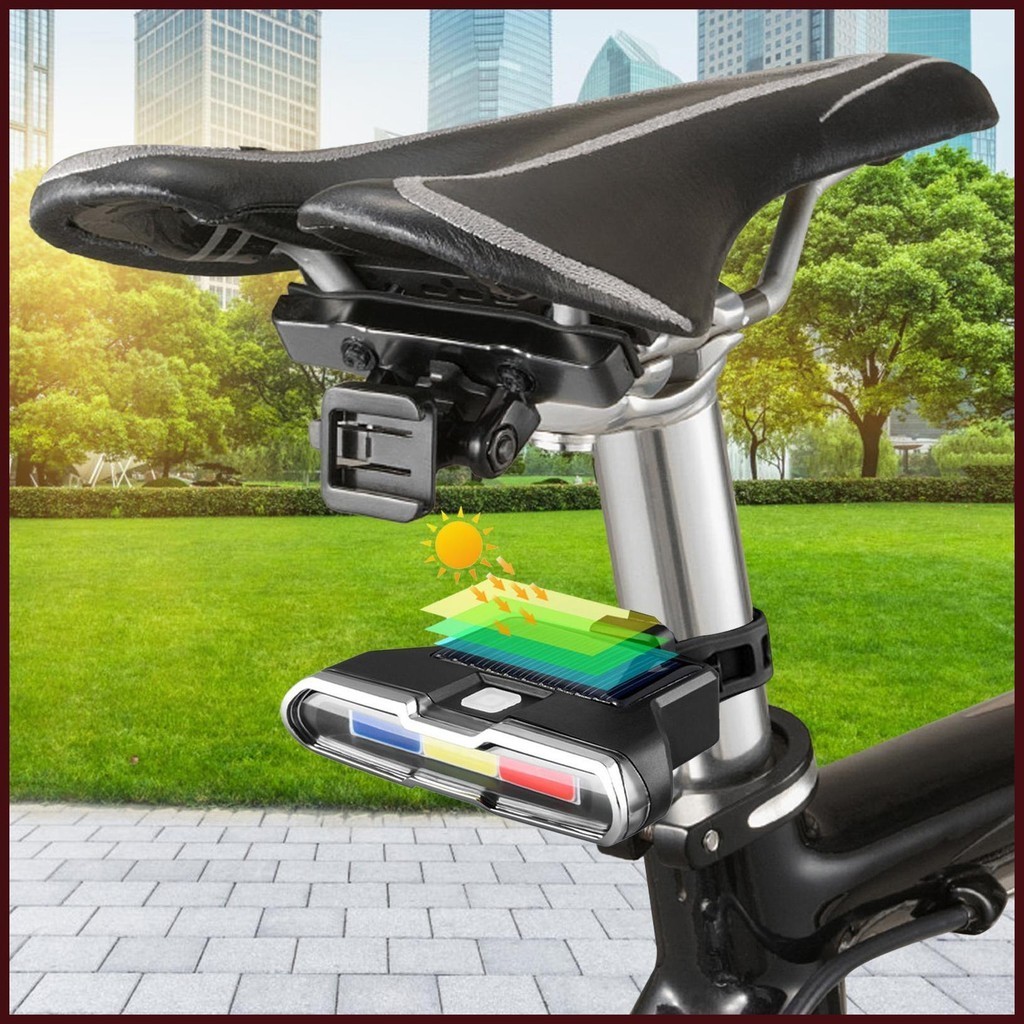 Cycle Rear Light Bright Rear Cycling Safety Light 7 Light Mode Options ...