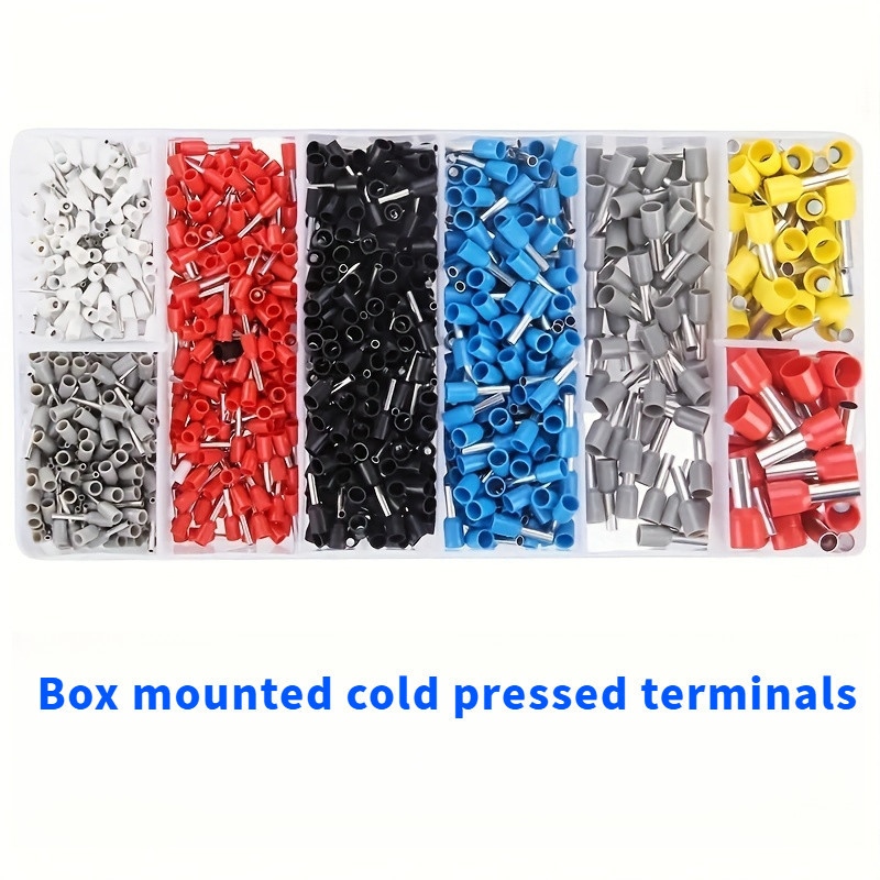 450-1900PCS boxed tubular insulated cold pressed terminals, wire ...