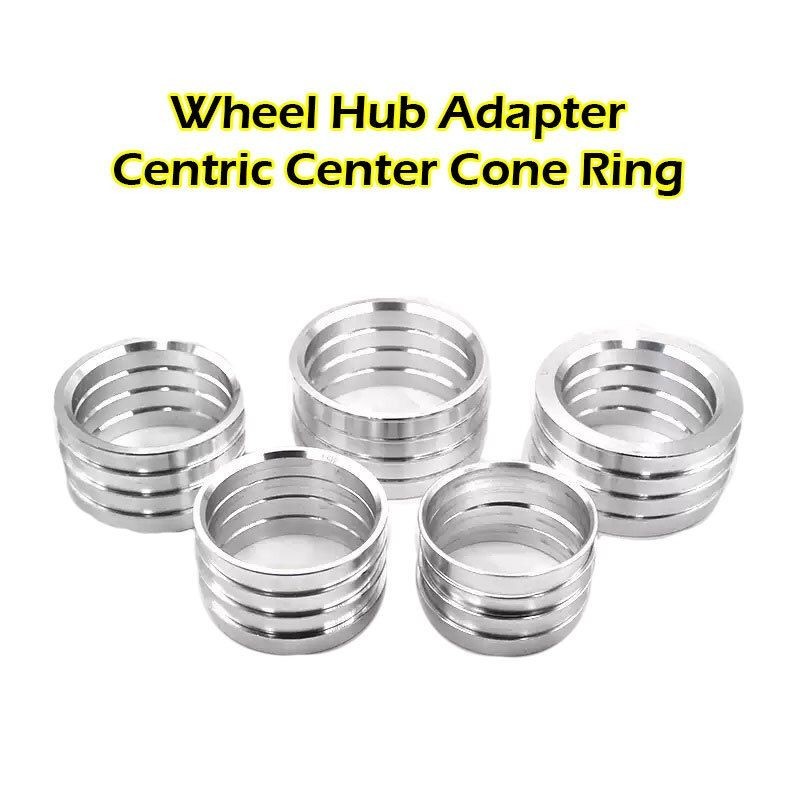 2PCS Spacer 4X4 Center Cone Ring Wheel Hub Adapter Centric Center Cone ...