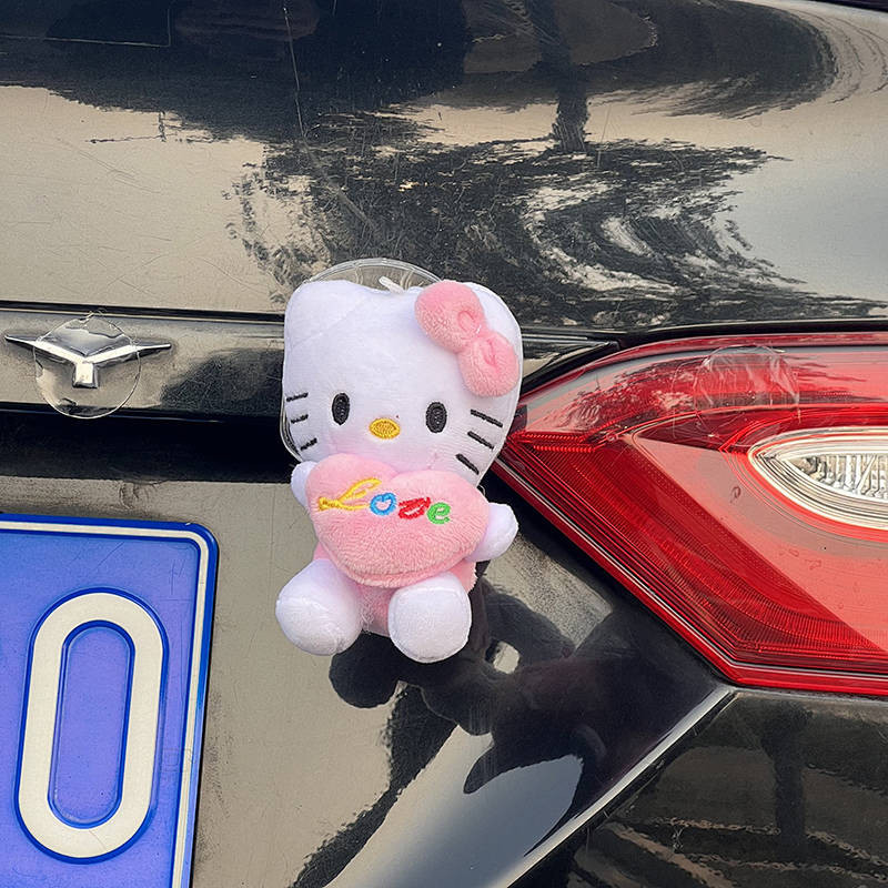 Decoration Hello Kitty Personality Doll Cute Car outside Plush Trunk ...