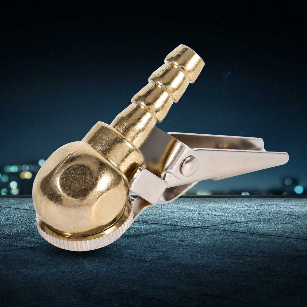 Shopp Hose Barb Clip-On Ball Foot Air Chuck Tire/Tyre Inflator Gauge ...