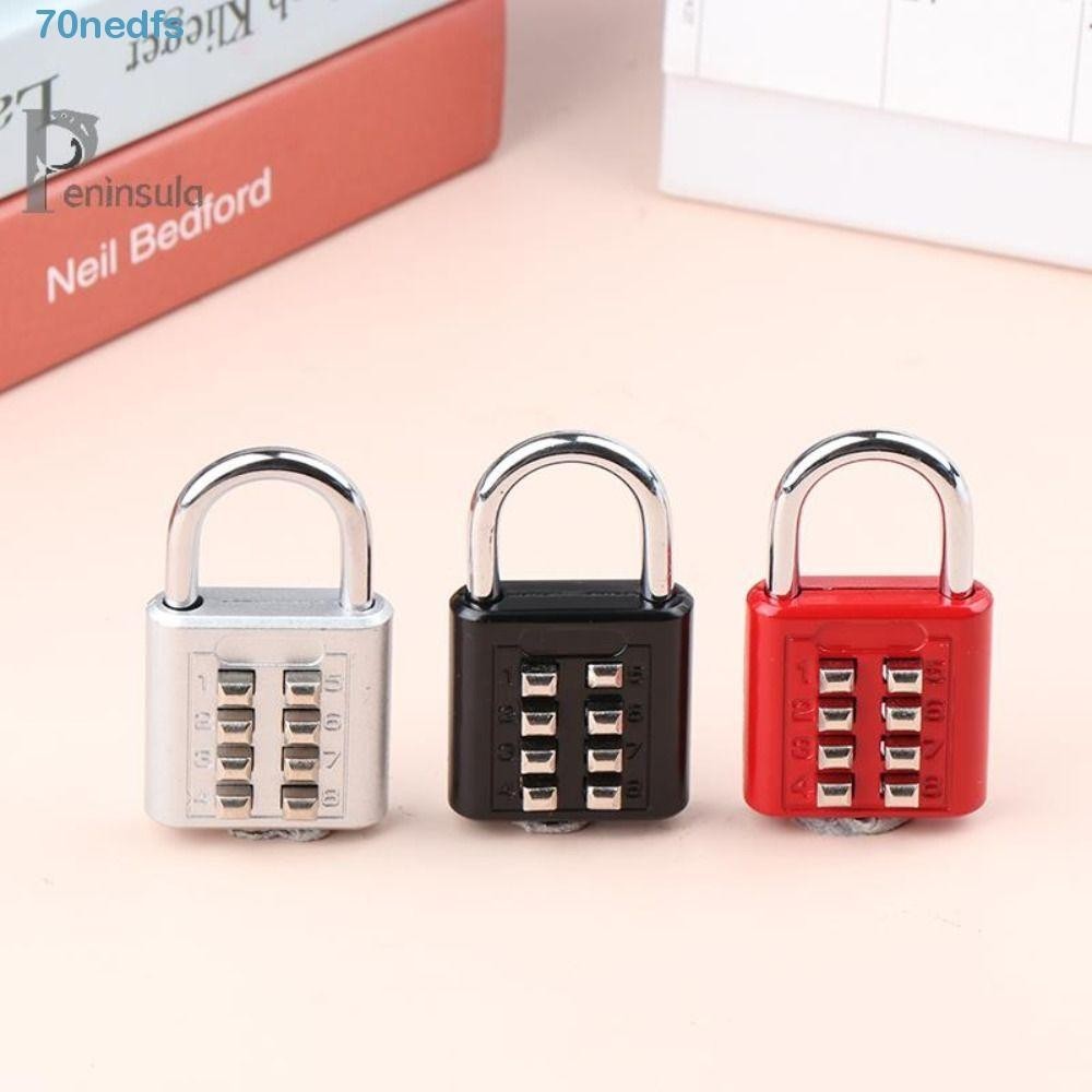 NEDFS Combination Padlock, 8 Digits Smart Lock Number Lock, Small Anti ...