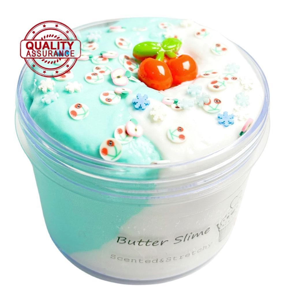 60ml Fluffy Slime Soft Slime Kids Toys Colorful Stress Cup Slime Slime ...