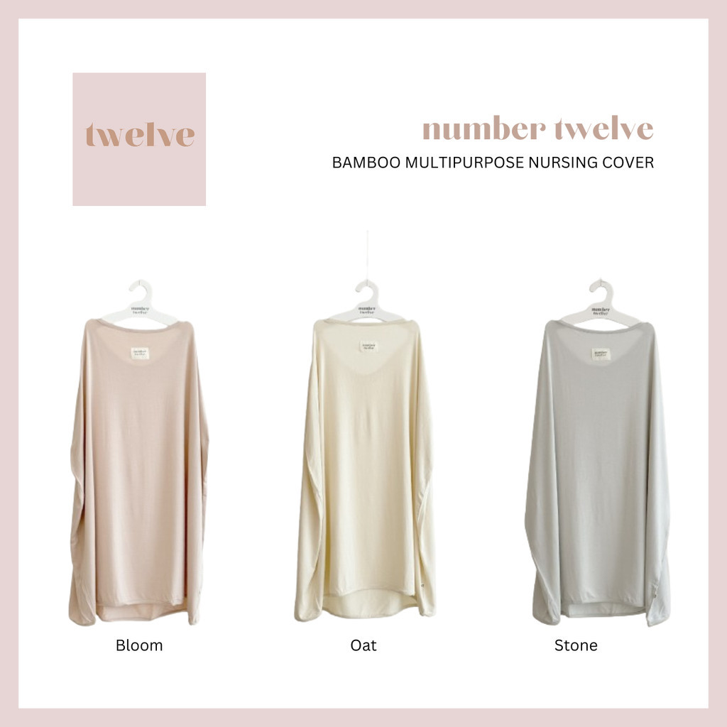 NUMBER TWELVE l Bamboo Multipurpose Nursing Cover | Shopee Malaysia