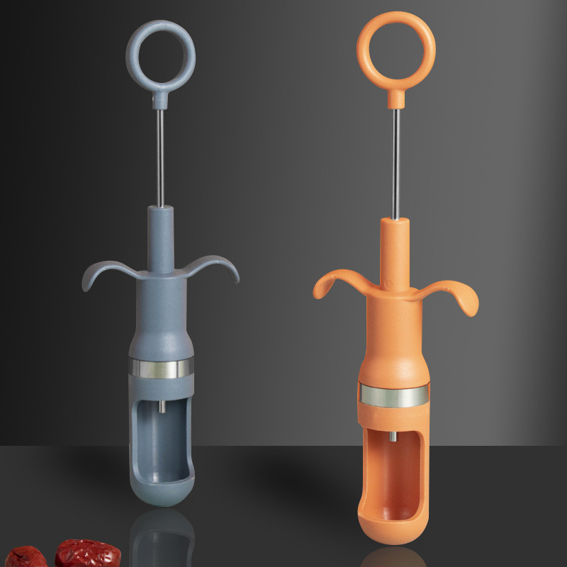 Selected New Products#New Red Dates Cherry Pitter Kitchen Syringe Press ...