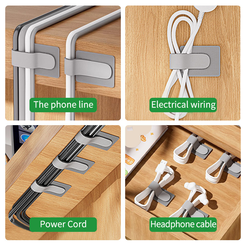 Self-Adhesive Wire Organizer Velcro Data Lines Organizer Cord ...