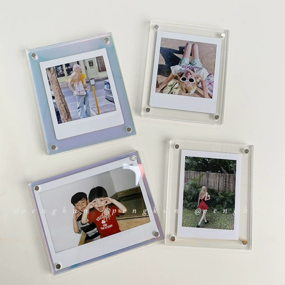 Polaroid Acrylic Photo Frame Refrigerator Sticker Magnet Colorful Photo ...