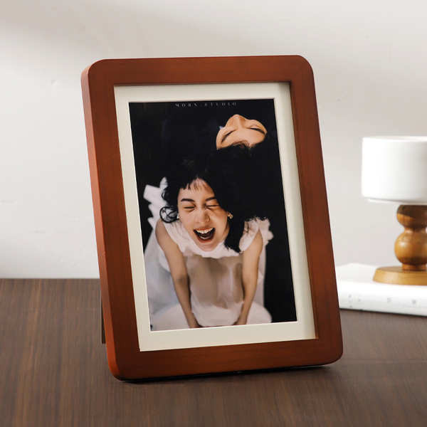 frame gambar a4 frame gambar aesthetic Bingkai foto pasangan kayu pepejal, meja ditambah ...