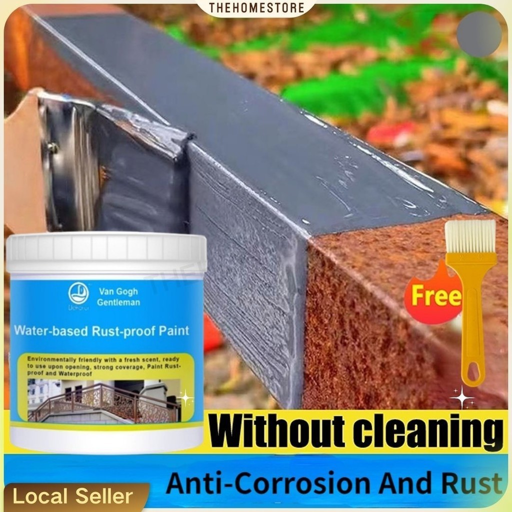 FREE BRUSH Anti Rust Corrosion Metal Paint Last Long Waterproof Odor ...