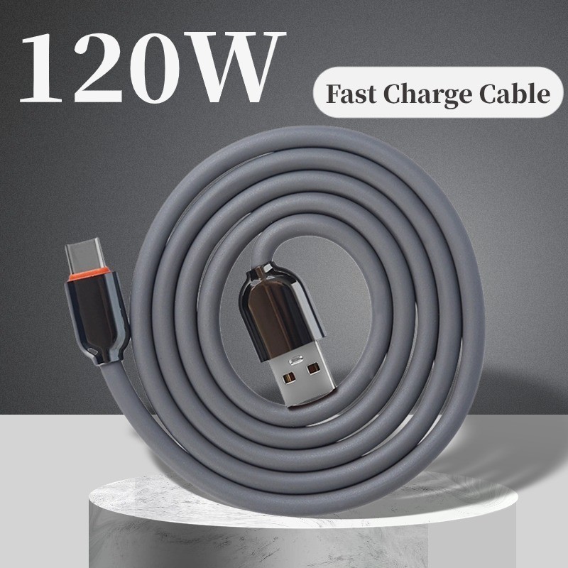 New 120W Super Fast Charging Cable Extra Thick Silicone Cable for Micro ...