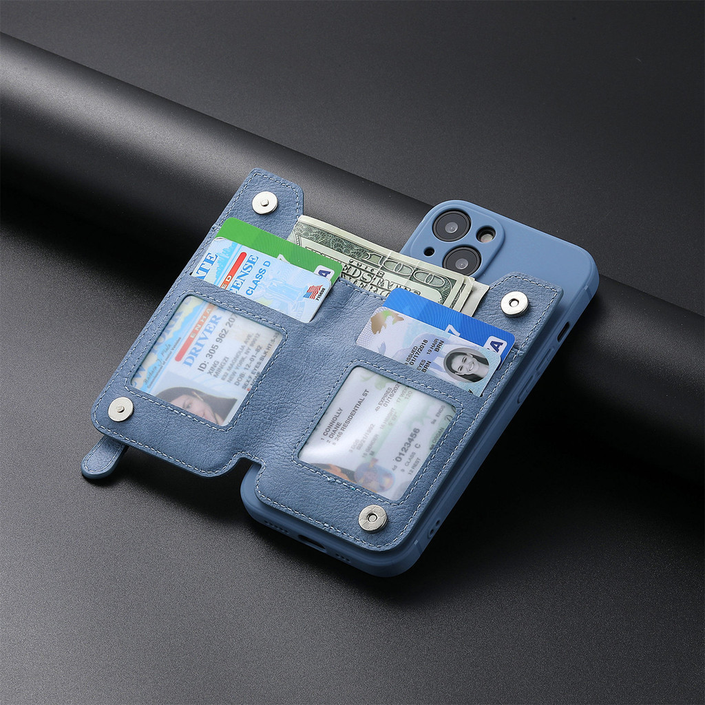 Phone Wallet Pocket Cellphone Back Sticker Card Holder Left And Right ...