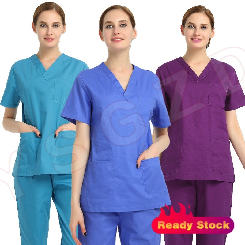 scrub suit Hand Washing Suit Split Suit Surgical Gown Doctor Nurse ...