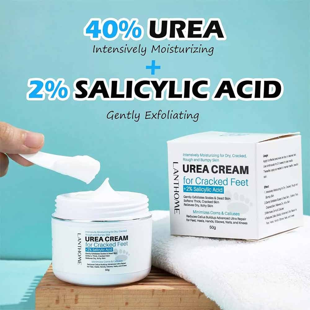 UREA 40% FOOT CREAM Cracked Heel Repair Cream 50g | Shopee Malaysia