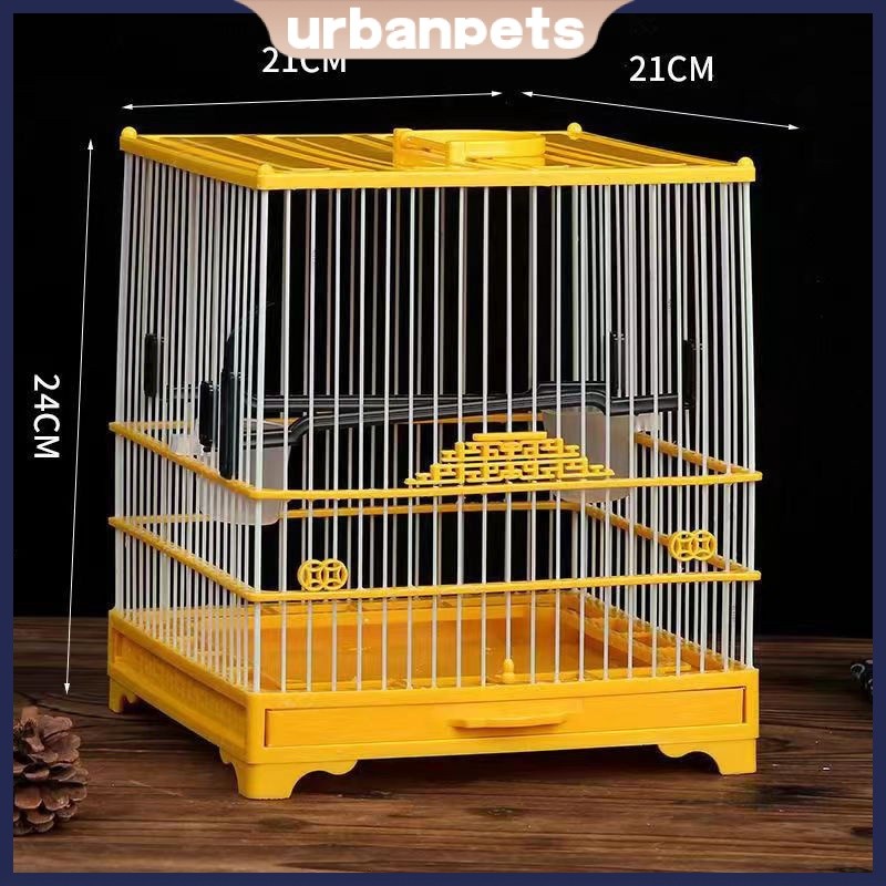 Detachable Bird Cage Parrot Cage Bird House Portable 0.9 Pitch Prevents ...