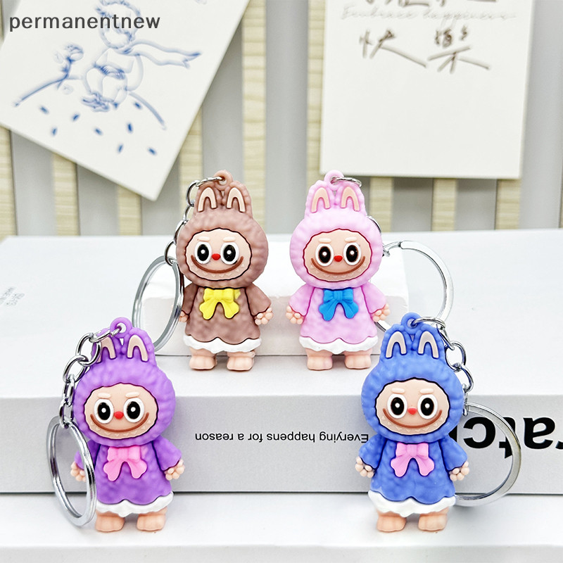 [PEMY] Cute Labubu Girl Key Chain Cartoon The Monsters Doll Pendant Car ...