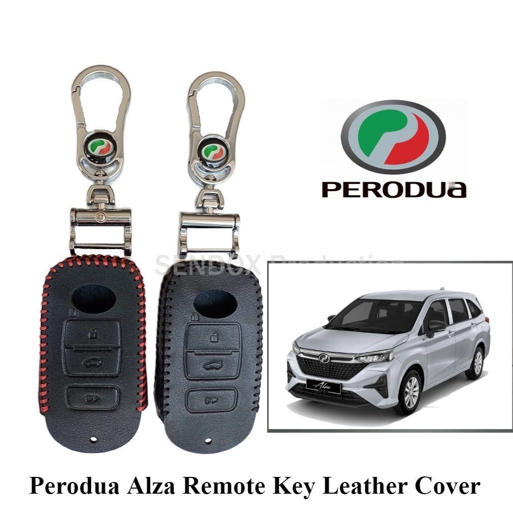Perodua ALZA (2022-2024) Leather Car Key Cover Remote key Cover ...