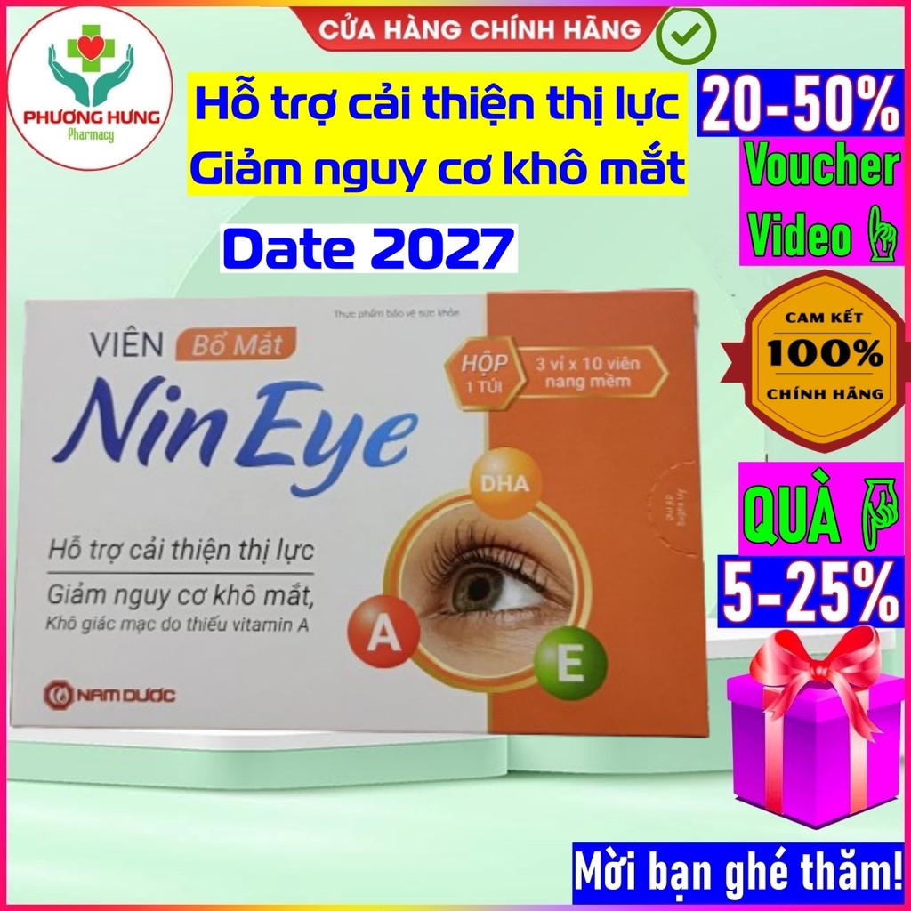 Nam Pharmaceutical Nin Eye Supplement Helps Improve Eyesight, Reduce ...