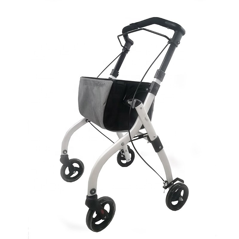 Lightweight Adult Aluminum Folding Upright Shopping Rollator Walker 4 ...