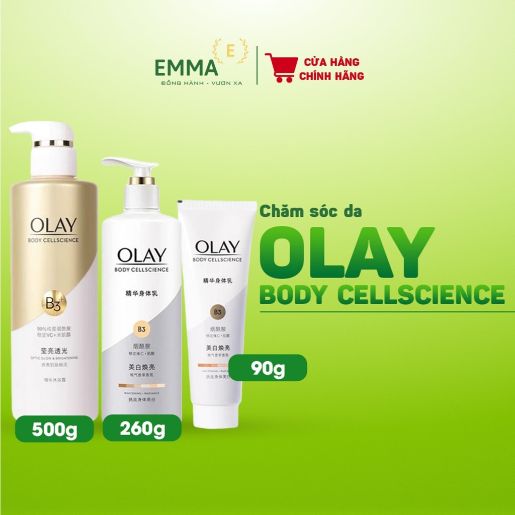Olay B3 Shower Gel 500g, Olay B3 Body Lotion 90g/260g - Full Body Skin ...