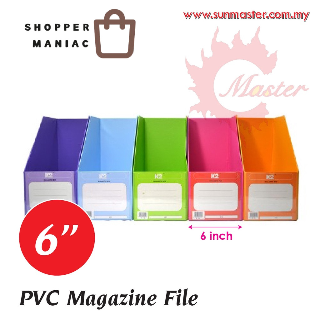 6" PVC Color Magazine Box File | Magazine File | Shopee Malaysia