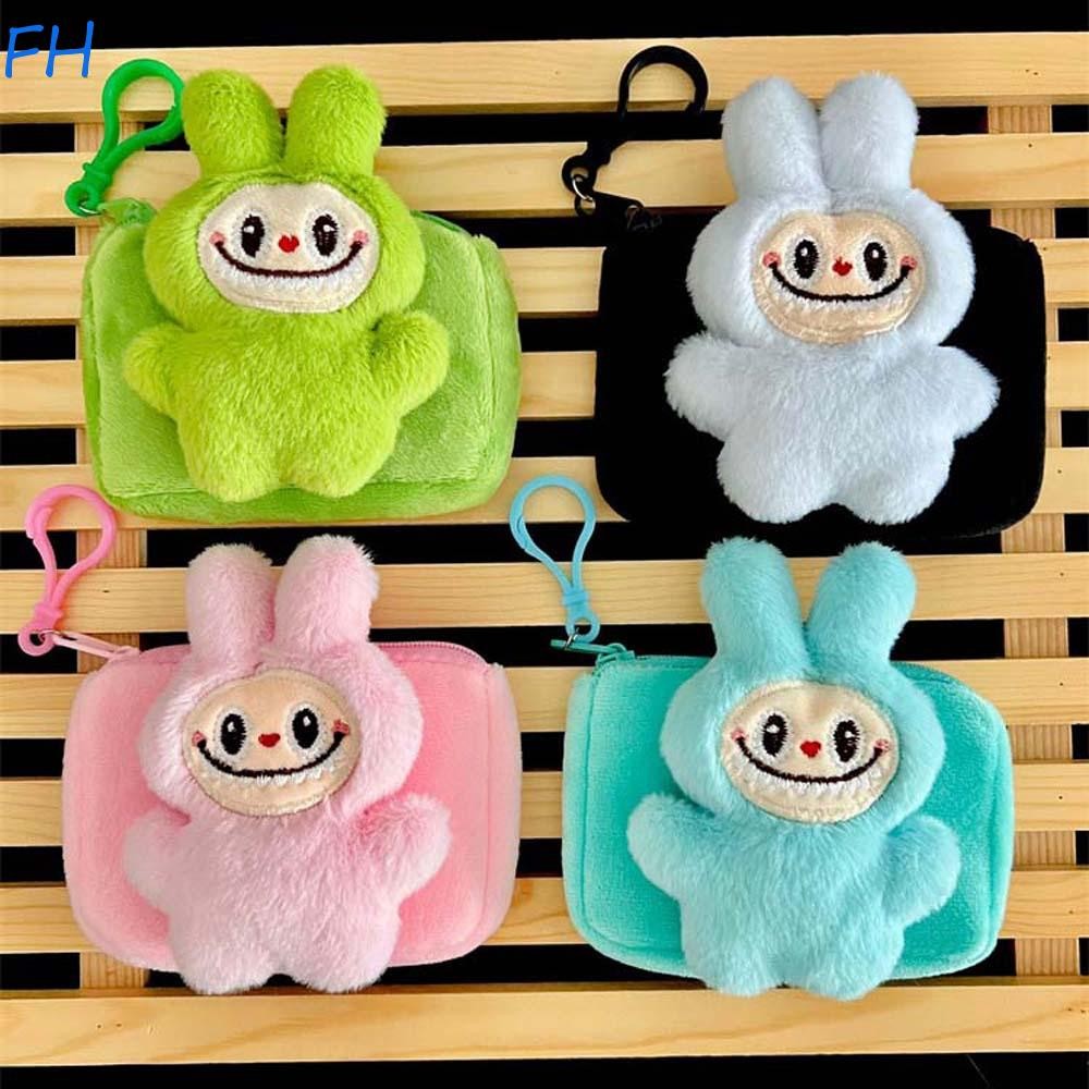FENGHA Plush Labubu Coin Purse, Schoolbag Ornaments Cute Stuffed Doll ...