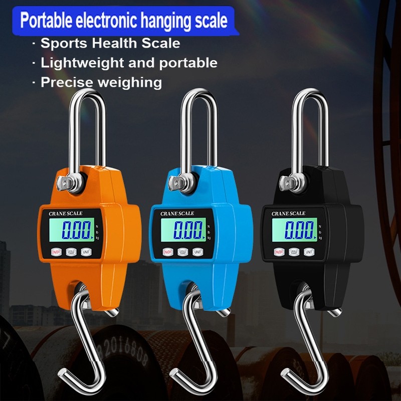 300KG/ Mini Crane Scale Industrial Hook Hanging Weight Digital LCD ...