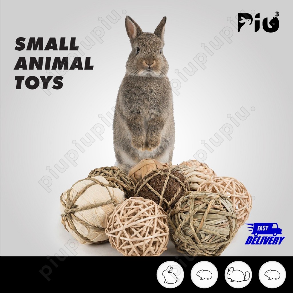 [ SHIP 24HR] HANDMADE TOY CHEW BALL Rabbit Toys Timothy Ball Rabbit ...