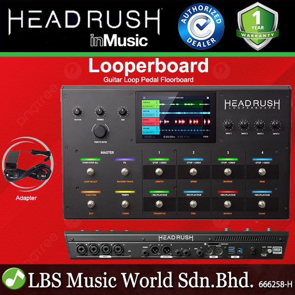 HeadRush Looperboard Guitar Multi Effect Loop Pedal Floorboard with 7 ...