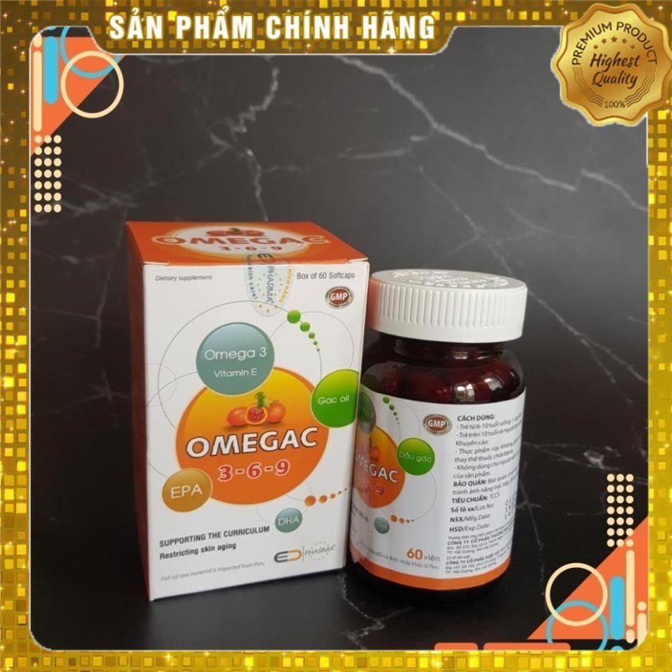 Omegac 369 pills to improve vision, beautify skin, reduce skin aging ...