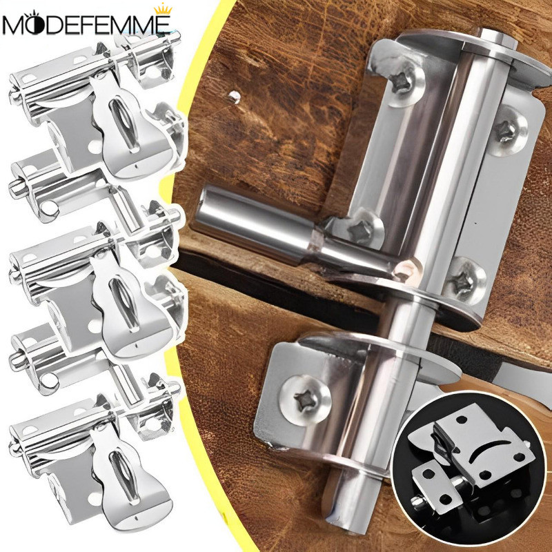 [ Featured ] Stainless Steel Push-pull Door Latch - Safety Anti-theft ...