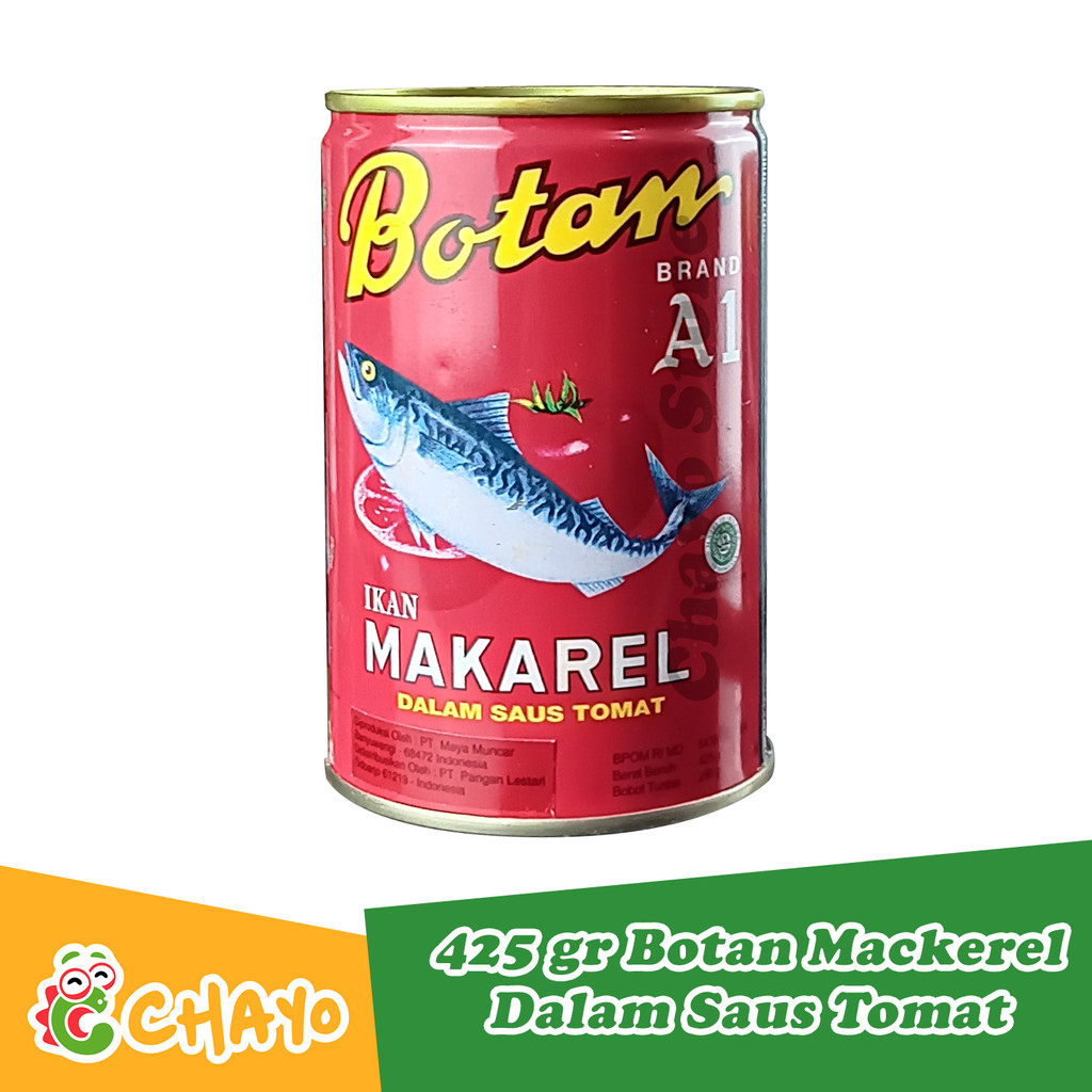 Botan A1 Mackerel in Tomato Sauce 425 gr Canned Sardine Fish Botan ...