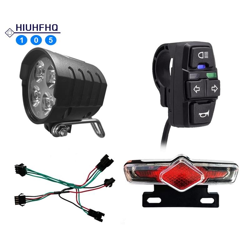 Bike Front and Ebike Rear Light Set Input 36V 48V 52V 60V with DK336 ...