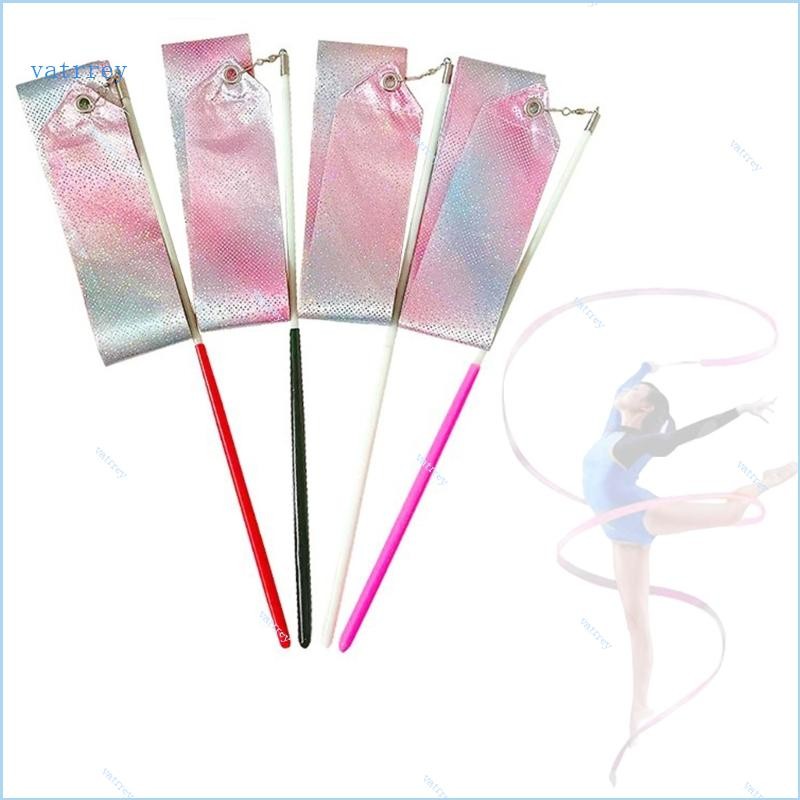 VA Dancing Gymnastics Ribbon Stick Rhythmic Artistic Twirling Ribbon ...
