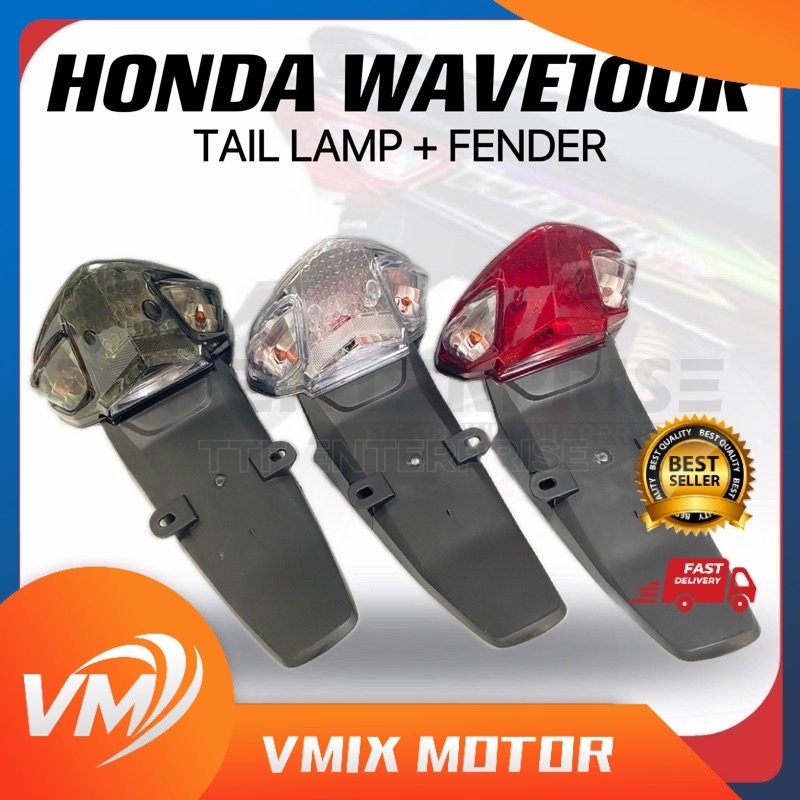 HONDA WAVE100R TAIL LAMP + FENDER WAVE100 R WAVE 100 R LAMPU BELAKANG ...