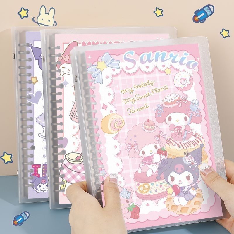 Sanrio Kuromi Cinnamon Dog Loose-leaf Notebook Student Detachable ...