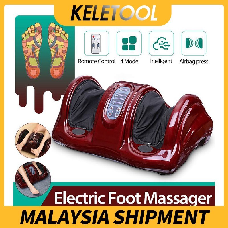 Electric foot massager, finger pressure foot massage heating therapy ...