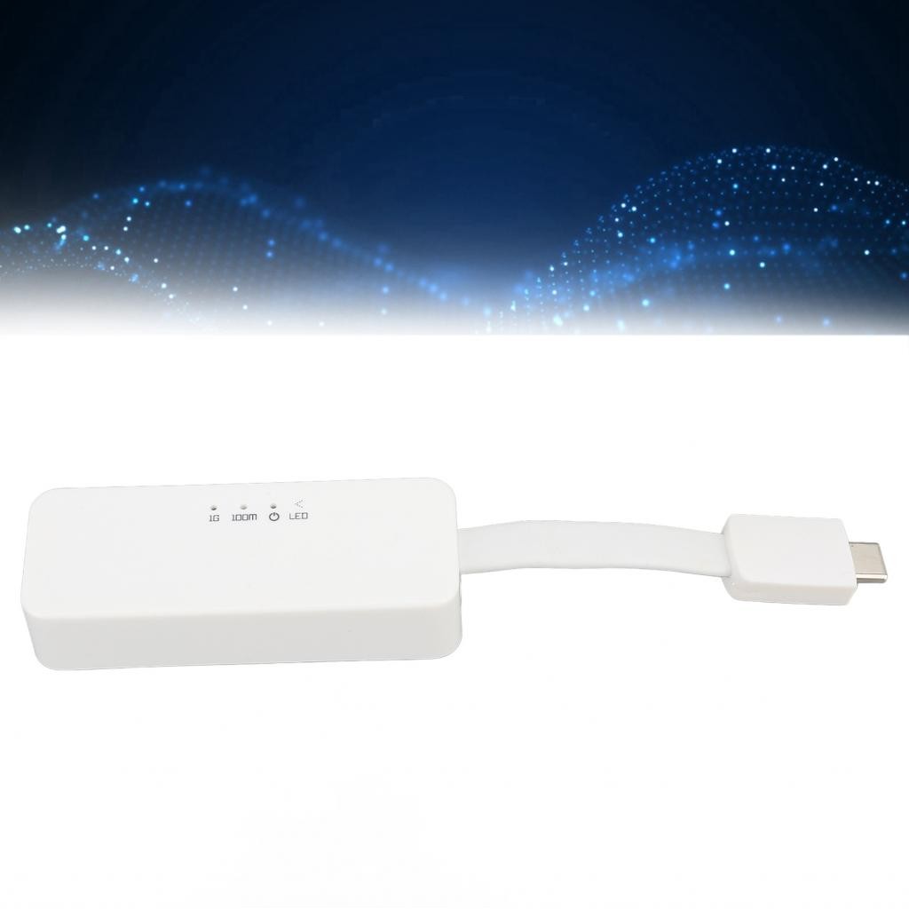 Ssrroo Gigabit RJ45 To LAN Network Adapter 1000Mbps Hyper Speed White ...