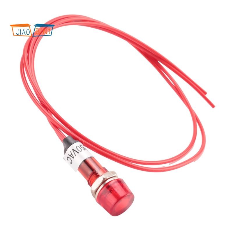 Neon Indicator Pilot Signal Lamp Red Light AC 250V w2 Wires | Shopee ...