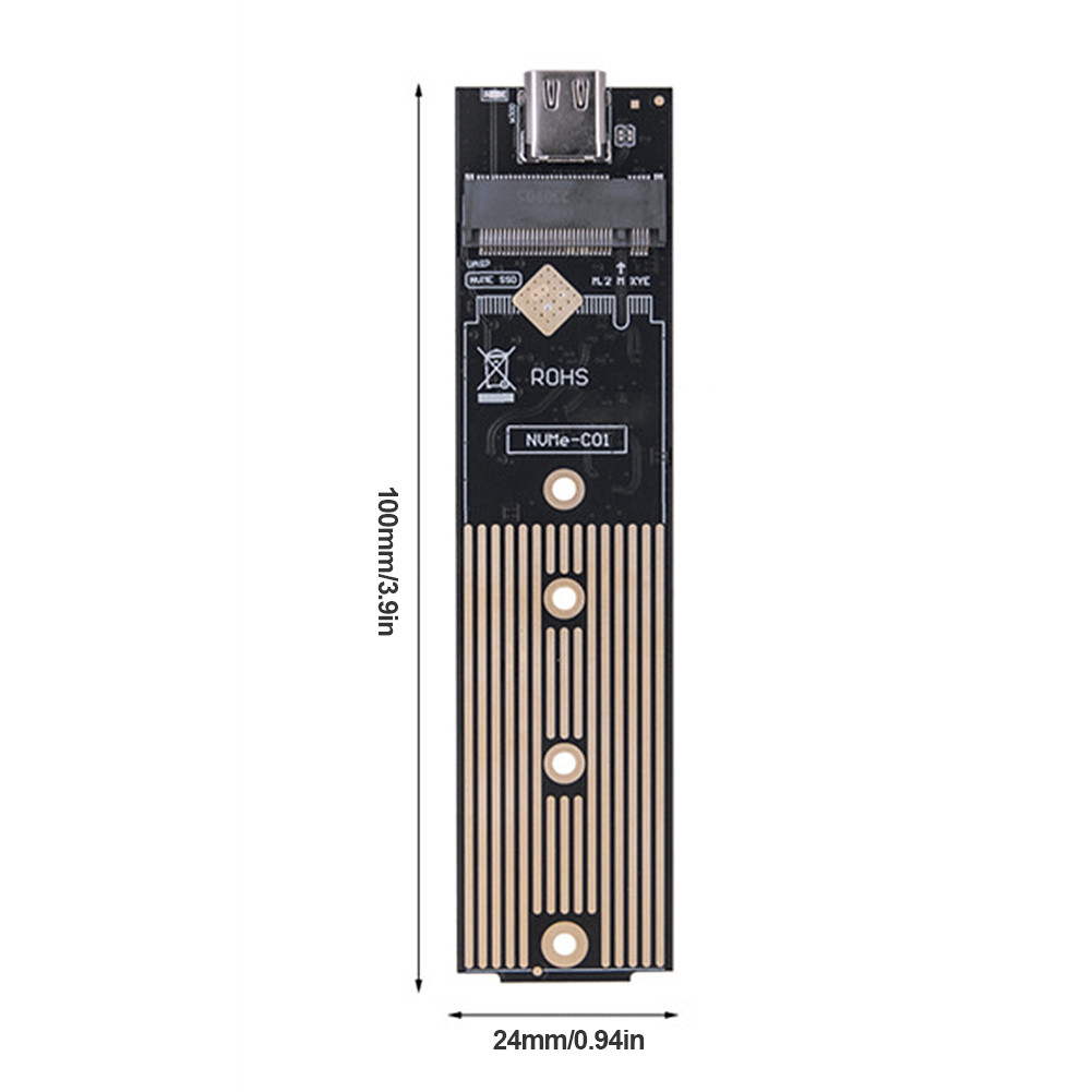 M.2 NVME PCIe NGFF M2 SSD External Enclosure Dual Protocol Solid State ...