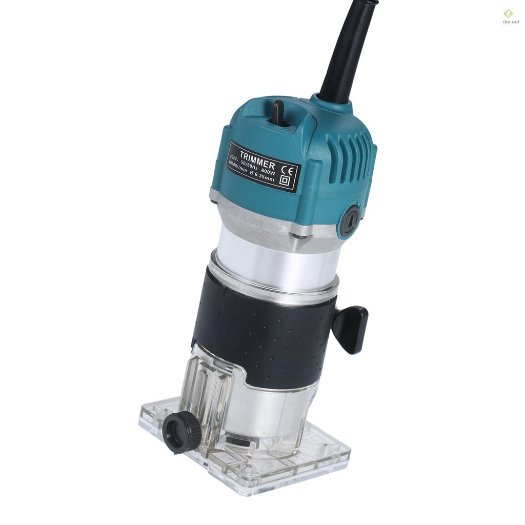 220V 800W Trim Router 30000r/min with Transparent Base Edge Guide Wood ...