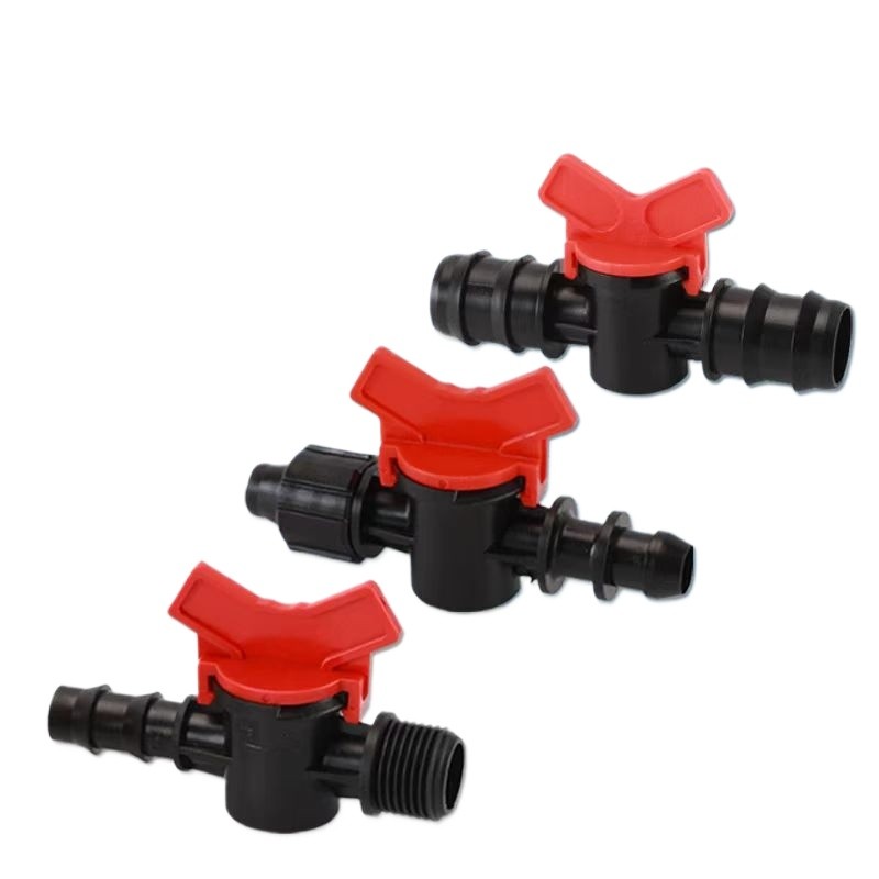 [XNY] Plastic Hose Pagoda Ball Valve 20/25mm Male Threaded Quick Insert ...
