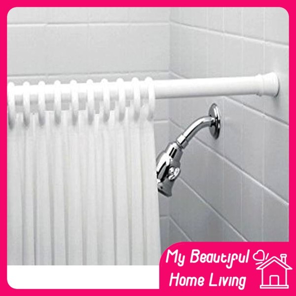 (ADJUSTABLE UP TO 260CM) MBHL Adjustable Automatic Curtain Rod Curtain ...