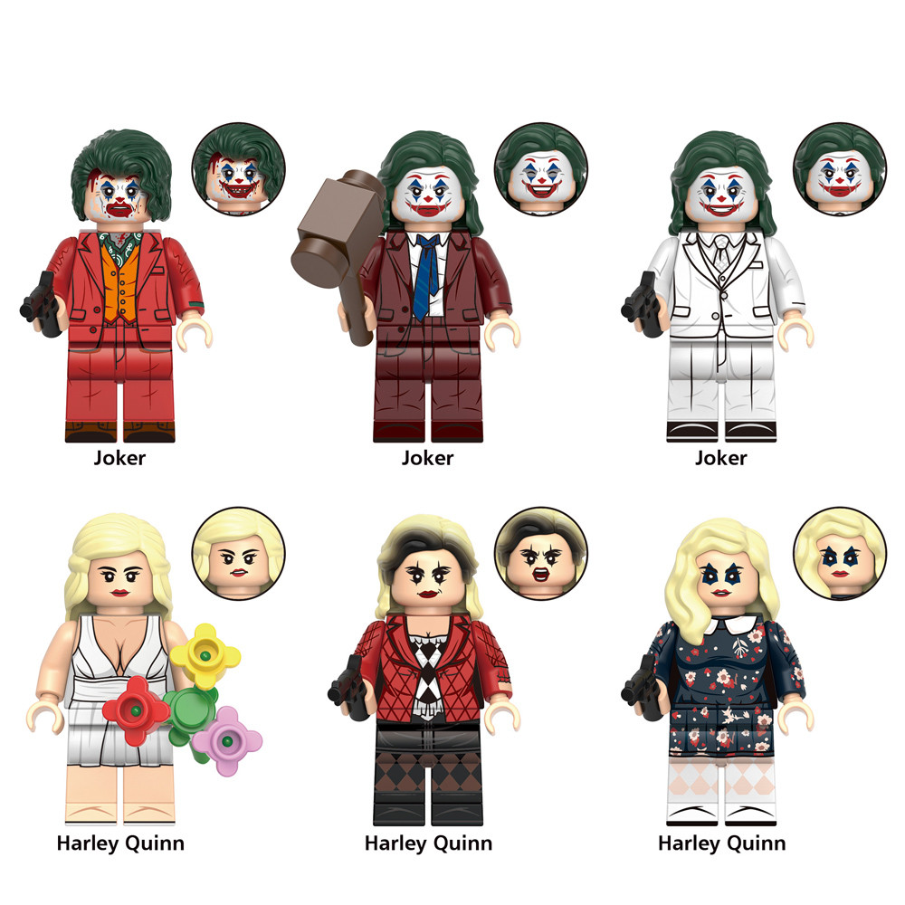 The Joker 2 Harley Quinn Mini Building Blocks Figure Toys for Children ...